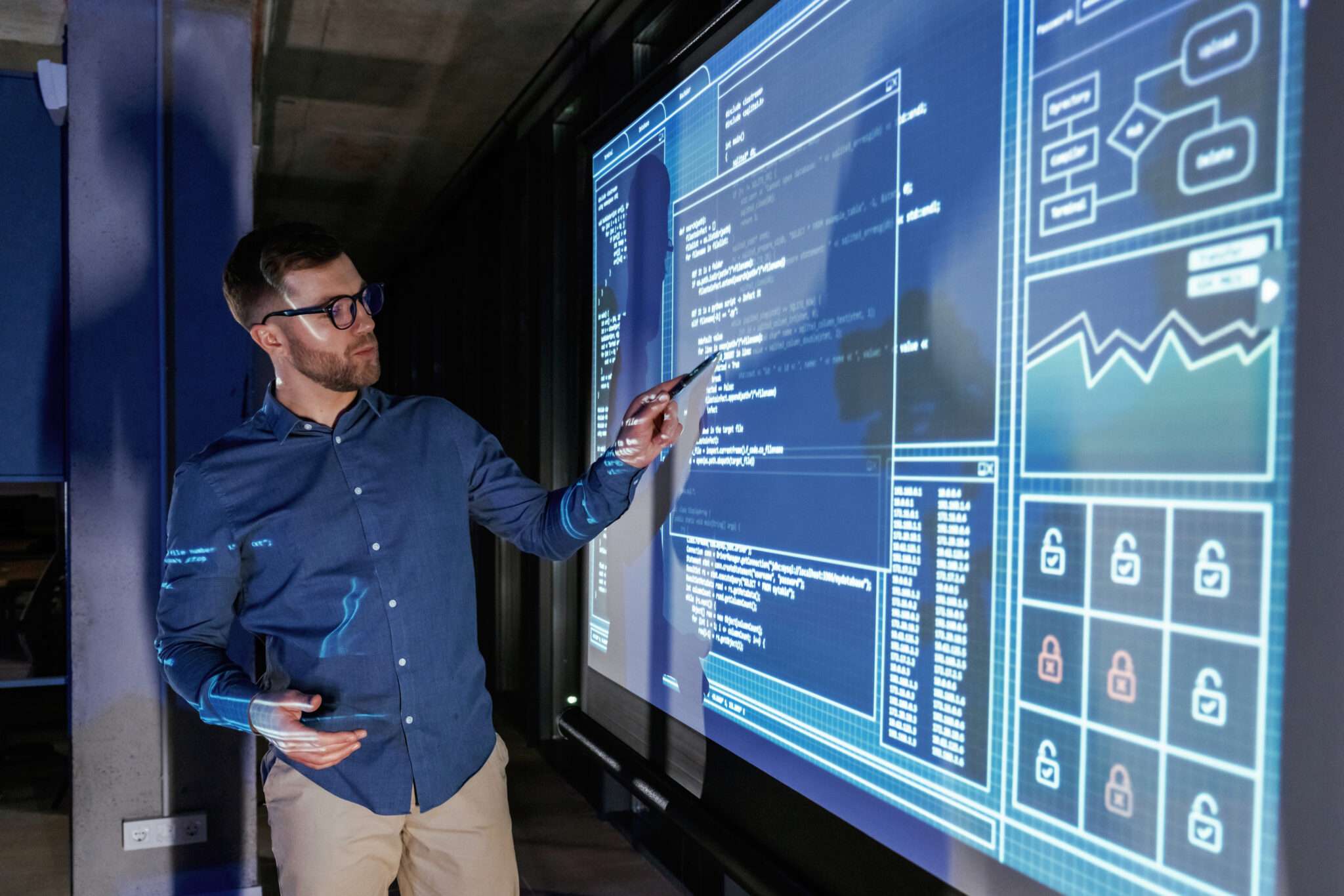 Interactive Screen - The sonic hive